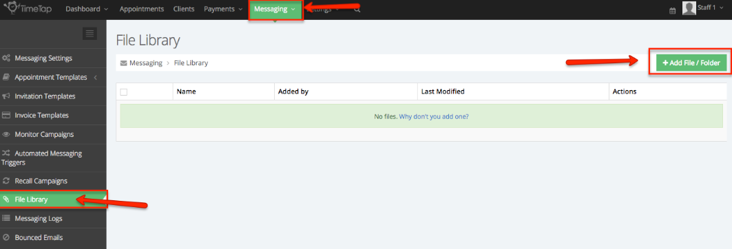 File Library – TimeTap
