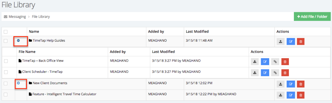 File Library – TimeTap