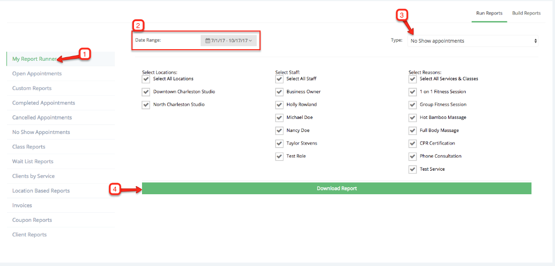 My Report Runner – TimeTap
