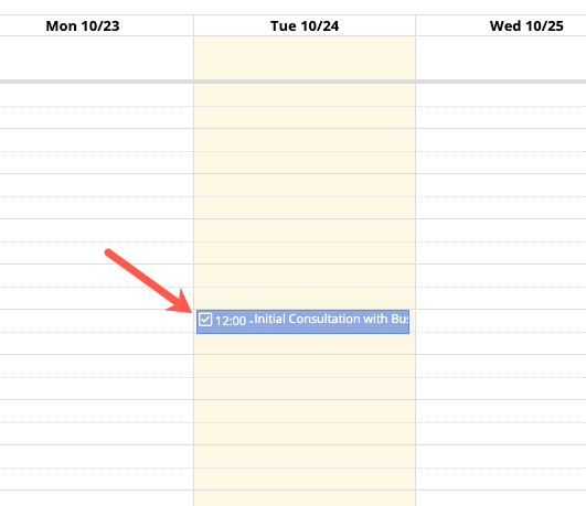 Check In Screen – TimeTap