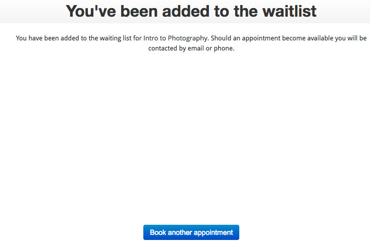 Waitlist for Services and Classes – TimeTap