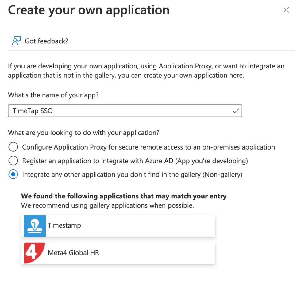 Azure AD (Office 365) for SSO – TimeTap