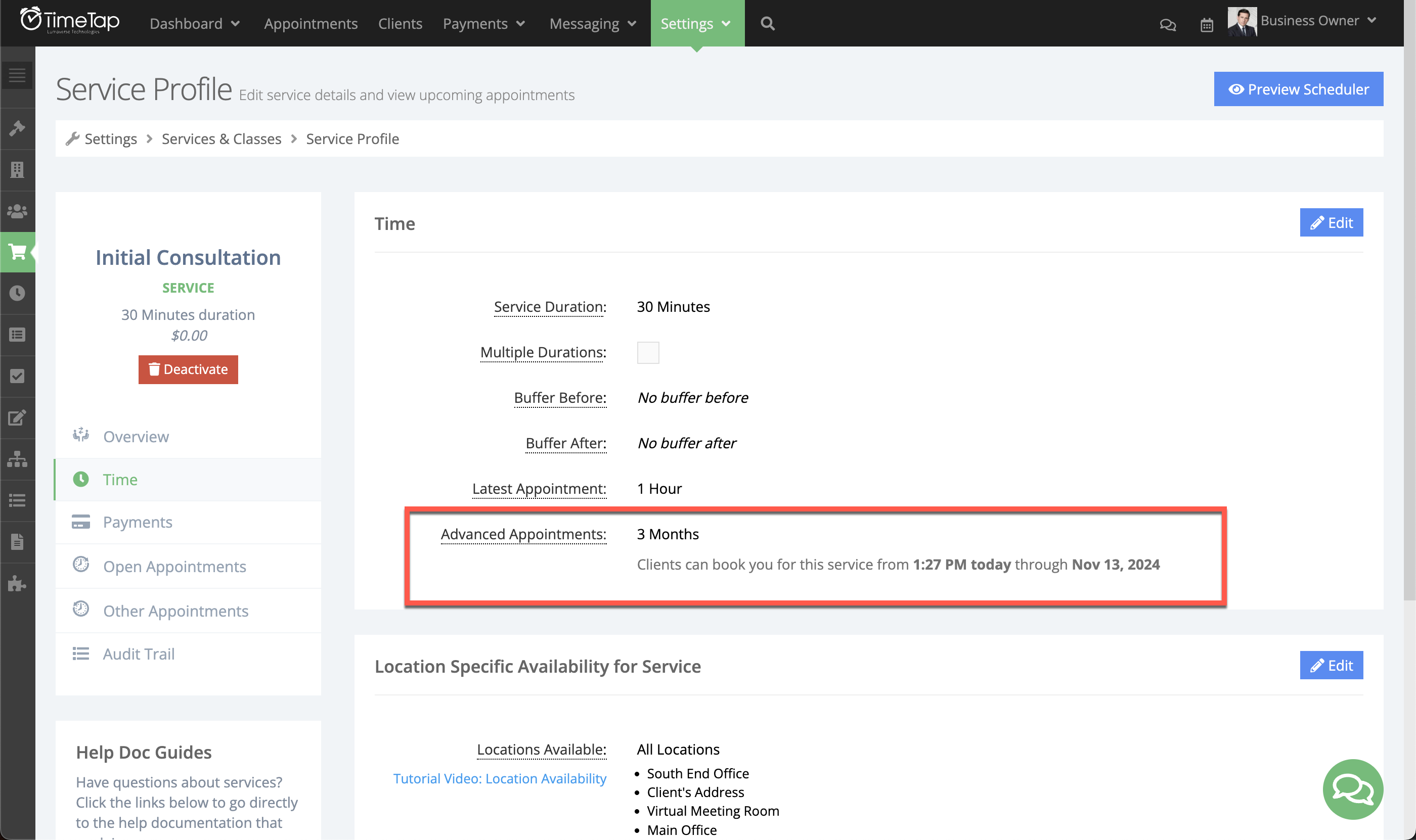 About Repeating Appointments – TimeTap