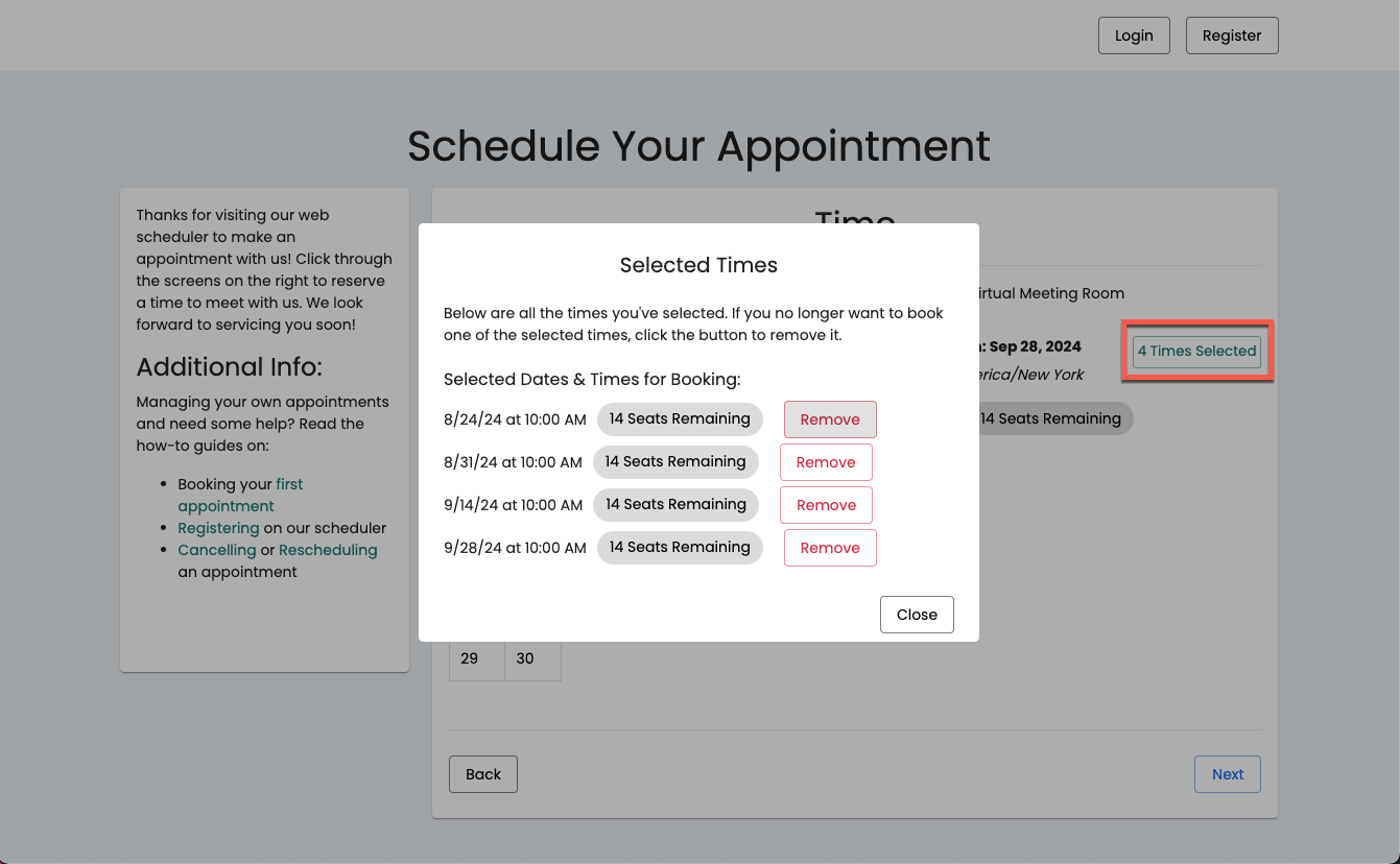 About Payments When Clients Book Multiple Appointments – TimeTap