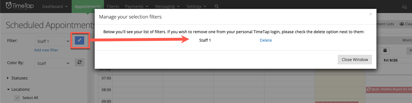 Using the Calendar View – TimeTap