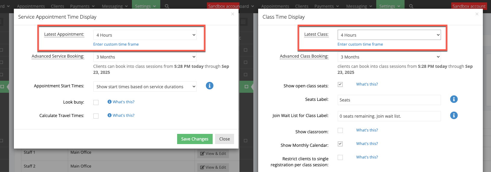 How do I control how close to the appointment time clients can book? – TimeTap