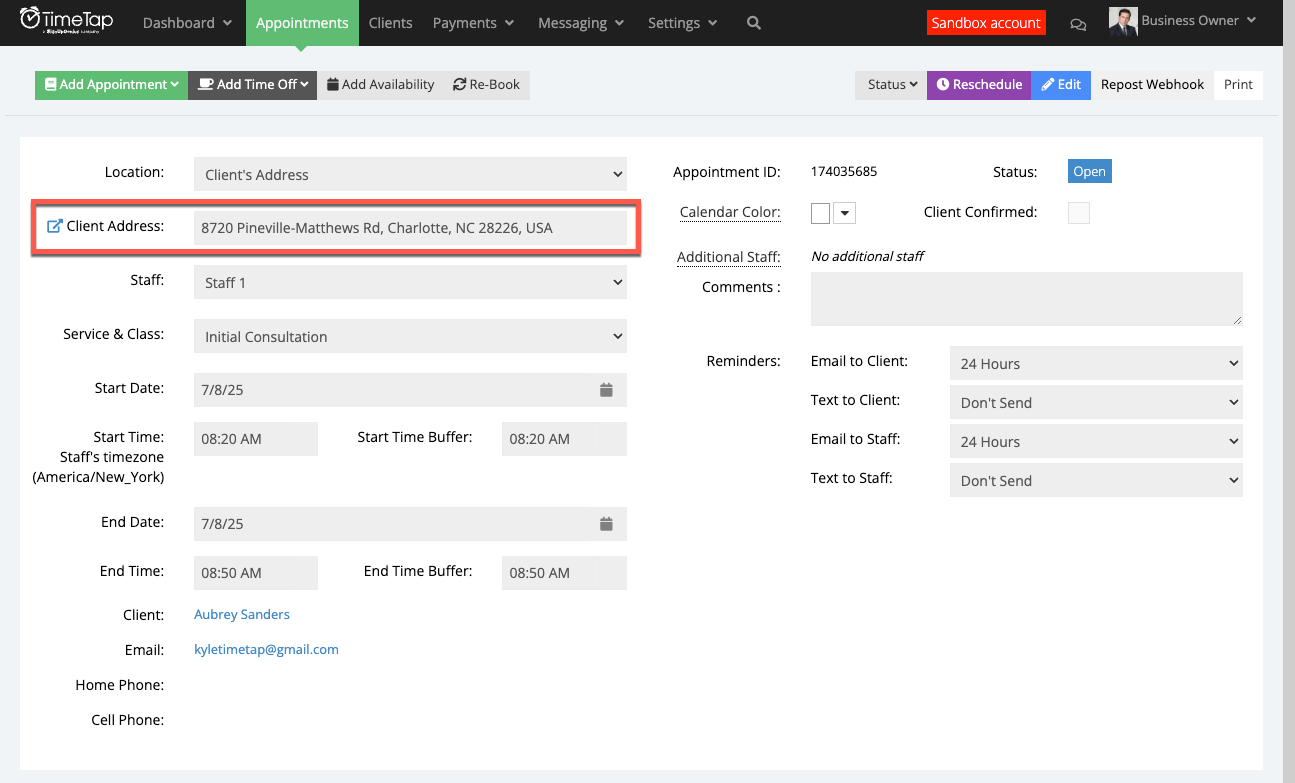 How the Client Scheduler Calculates Travel Times – TimeTap
